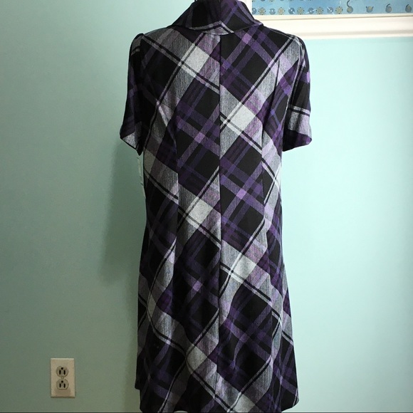 Jessica Howard | Dresses | Jessica Howard Plaid Crowl Neck Sweater ...